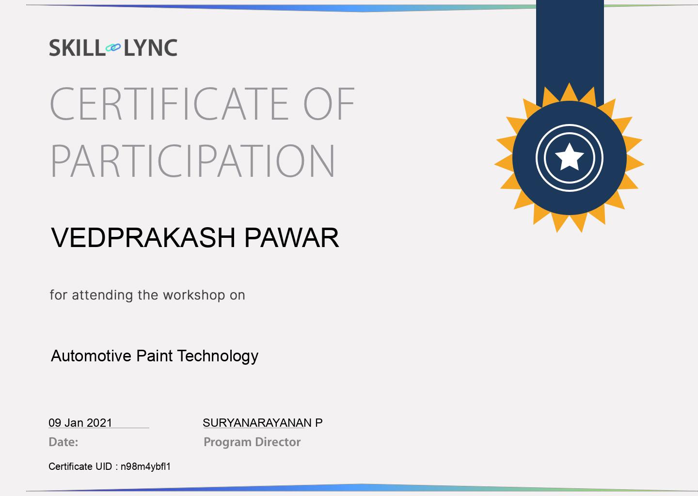 Certificate